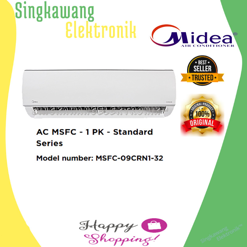 Jual AC SPLIT LOW WATT MIDEA MSFC-09CRN1-32 1 PK UNIT ONLY | Shopee Indonesia