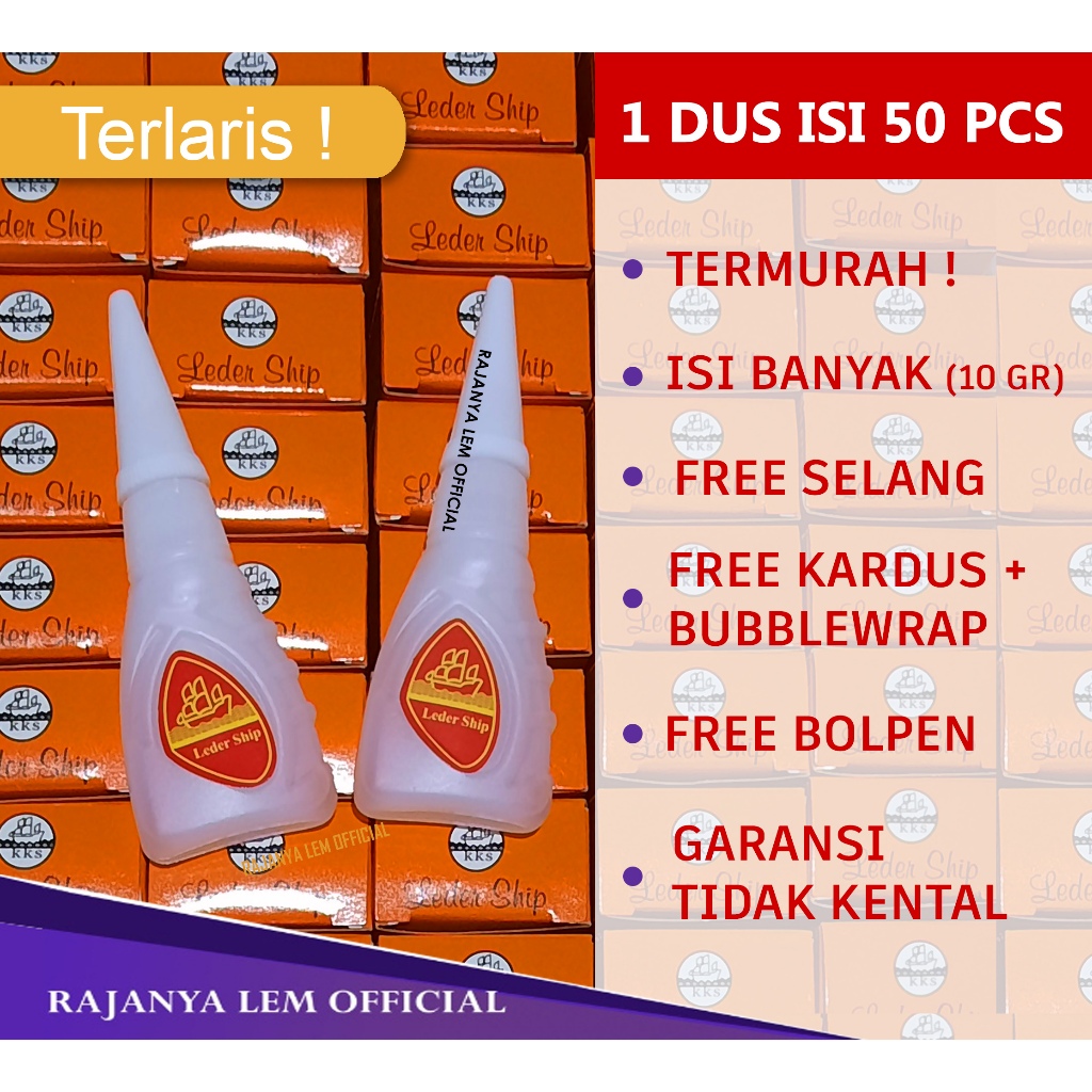 Jual Lem korea 5 detik ledership / lem korea murah super kuat / lem ...