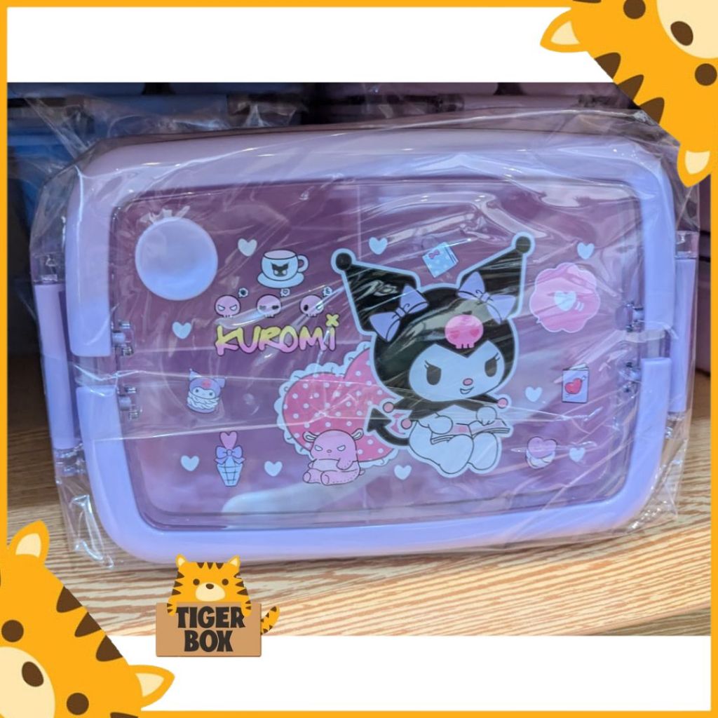 Jual Lunch Box Sanrio Karakter Kuromi Tempat Kotak Bekal Makan Anak | Shopee Indonesia
