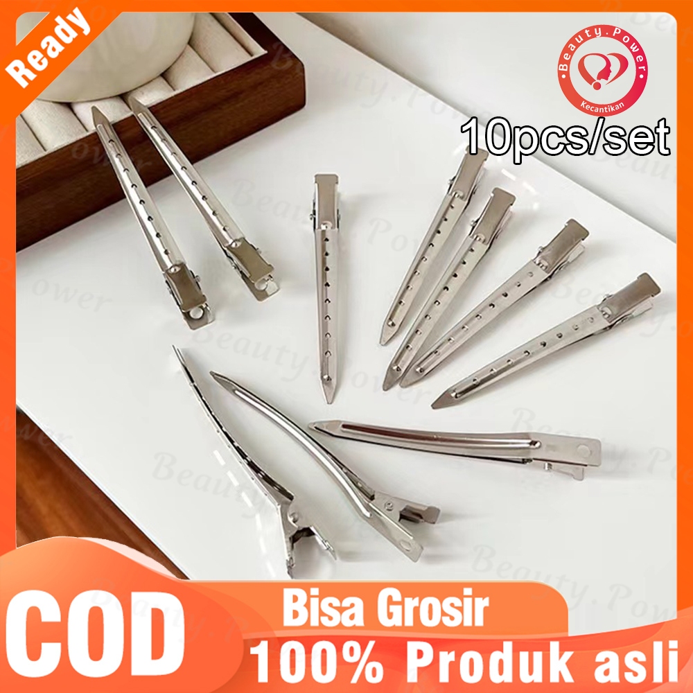 Jual 10pcs/set Jepit rambut bebek klip pemosisian poni klip pemosisian ...