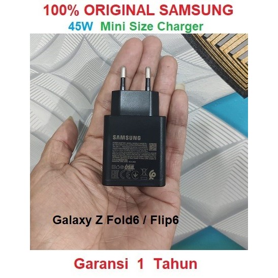 Jual Adaptor Kepala Charger Galaxy Z Fold6 Fold 6 Flip6 45W Super Fast ...