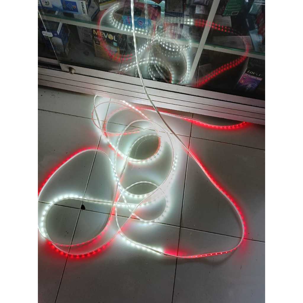 Jual Paket Led Strip Merah Putih 2835 1 Meter 52 titik Lampu Panjang 10 ...