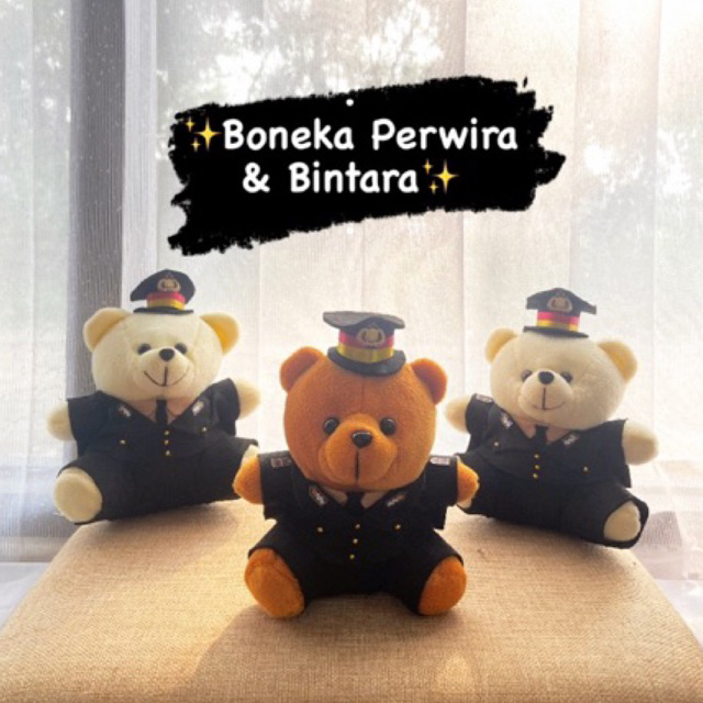 Jual Boneka Profesi PERWIRA BINTARA TAMTAMA POLISI TNI AD uk. 15cm ...