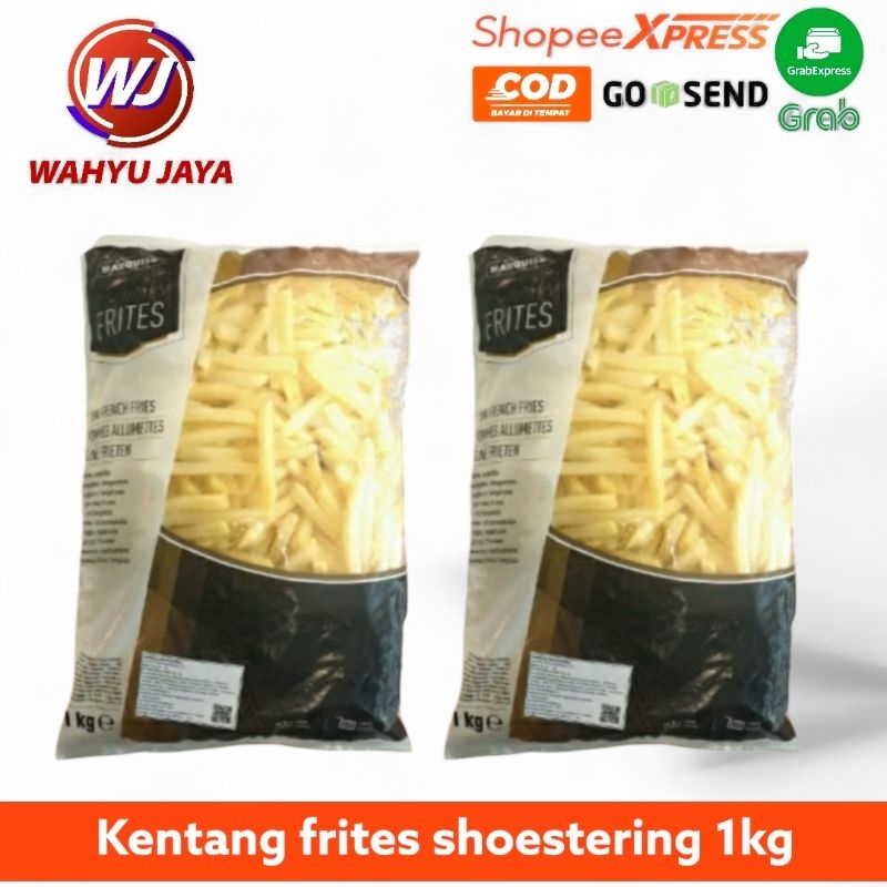 Jual kentang frites kemasan 1kg / Kentang Frozen Shoestring 1kg ...
