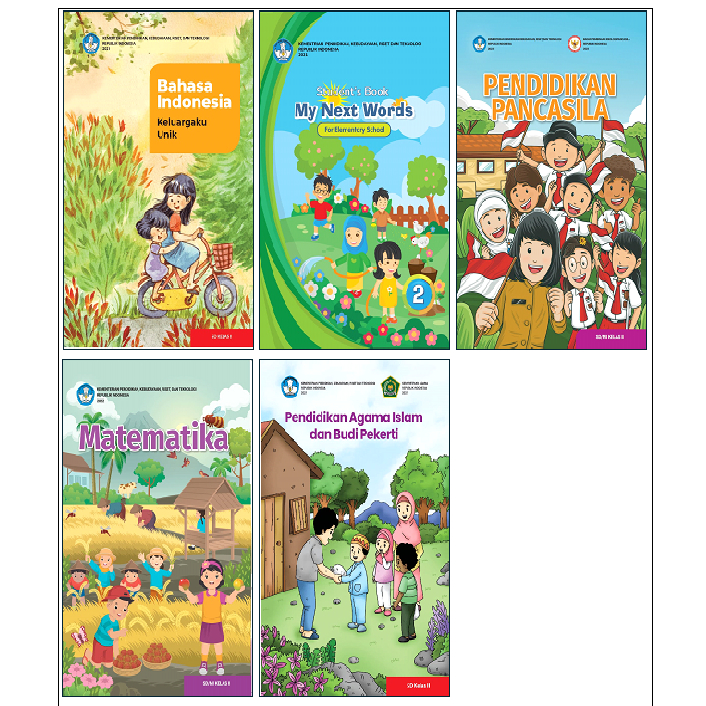 Jual KELAS 2 SD ISI 5 BUKU PELAJARAN KURIKULUM MERDEKA | Shopee Indonesia