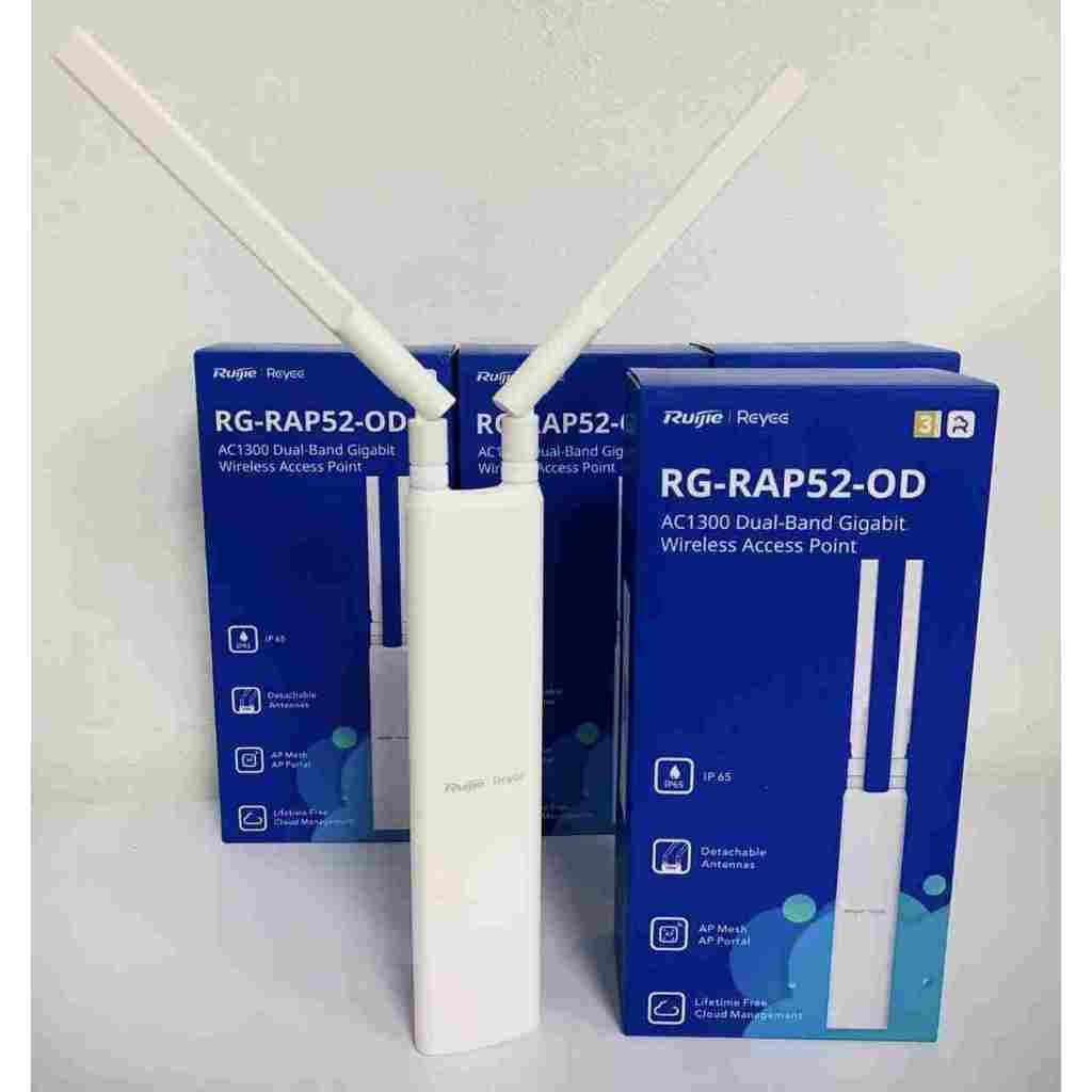 Jual Ruijie RG-RAP52-OD Reyee Wi-Fi 5 AC1300 Dual-Band Outdoor Access Point + ADAPTOR POE AF15 ...