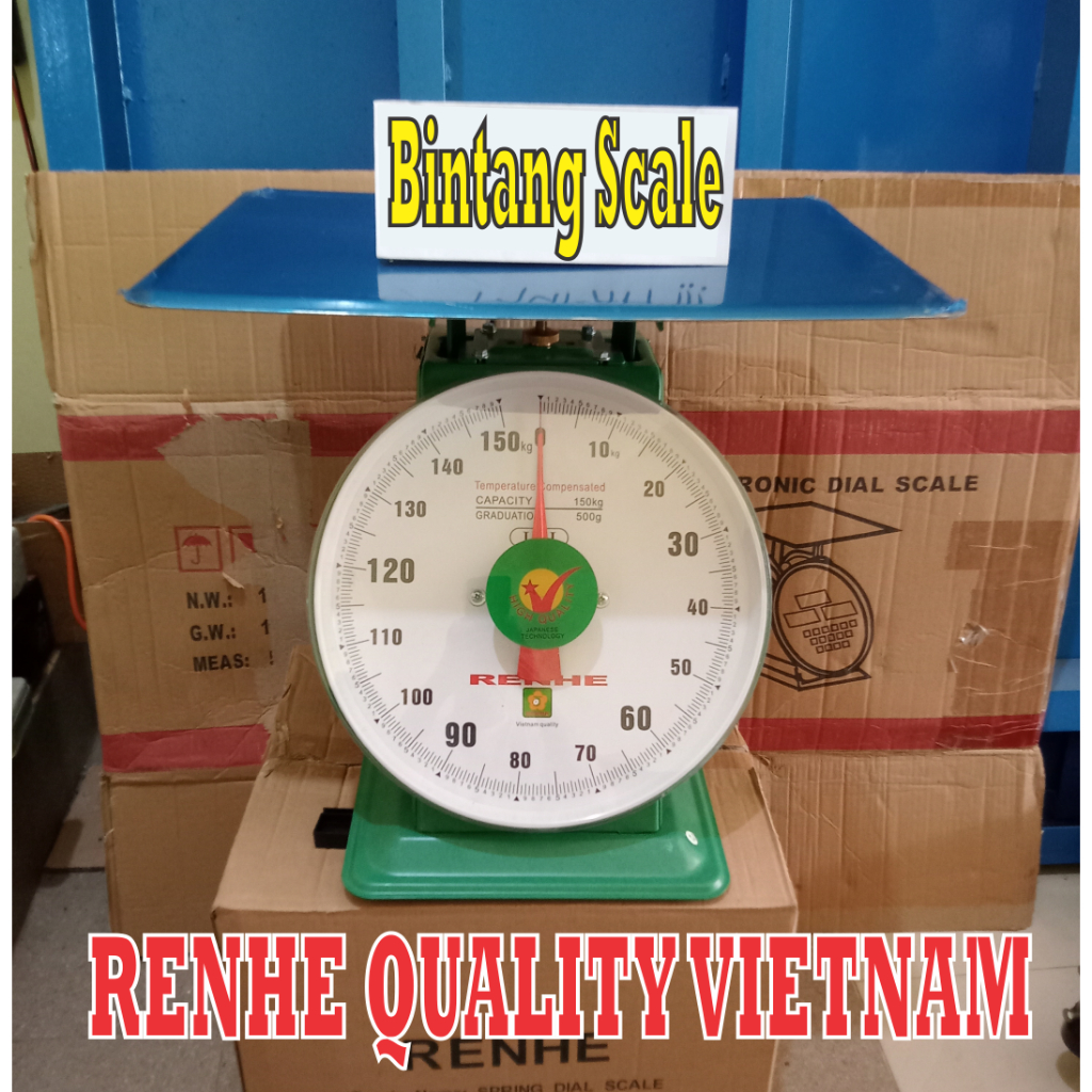 Jual Timbangan manual Jarum 150kg 100kg & 60kg RENHE/Timbangan DUDUKJARUM VETNAM | Shopee Indonesia