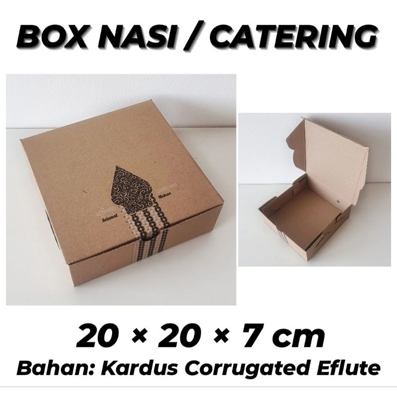 Jual (MIN ORDER 10 PCS) DUS NASI KOTAK / BOX CATERING / DUS NASI ...