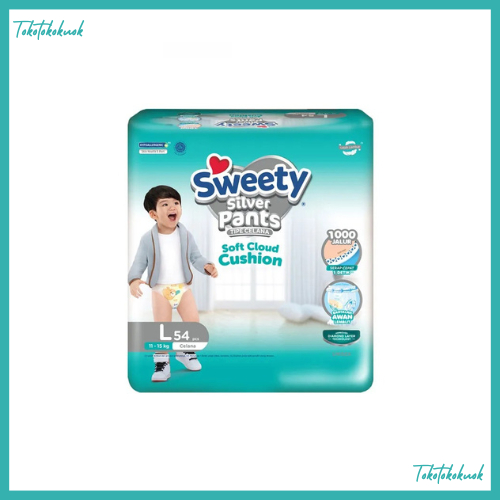 Jual SWEETY SILVER PANTS L54 - CLOUD SOFT | Shopee Indonesia