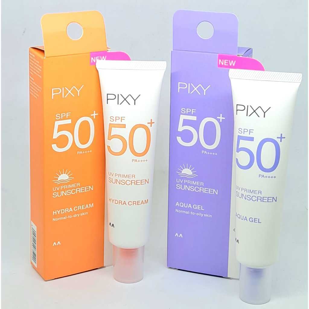 Jual PIXY UV Primer Sunscreen Hydra Cream SPF50+ PA+++ || Aqua Gel SPF50+ PA+++ | Shopee Indonesia