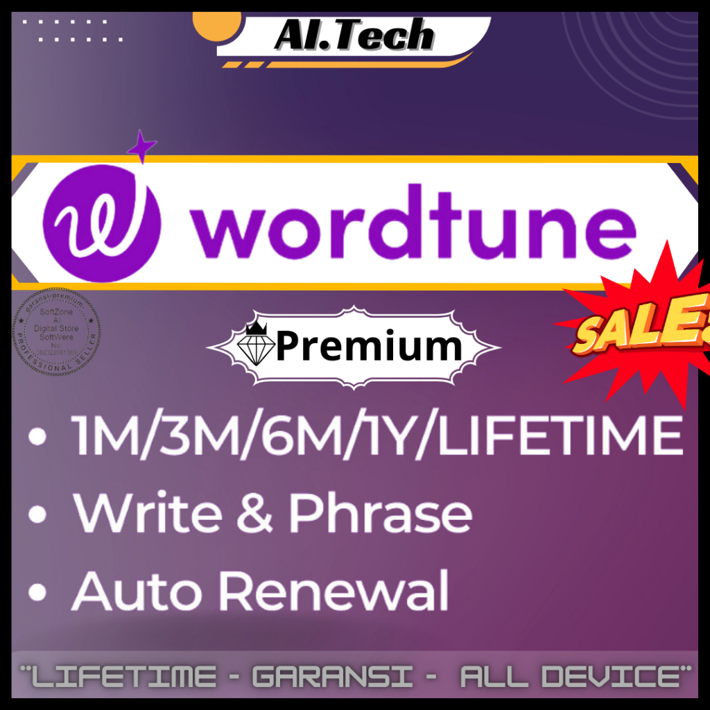 Jual Wordtune Premium Writing Assistant AI Writing Tool that Rewrites ...