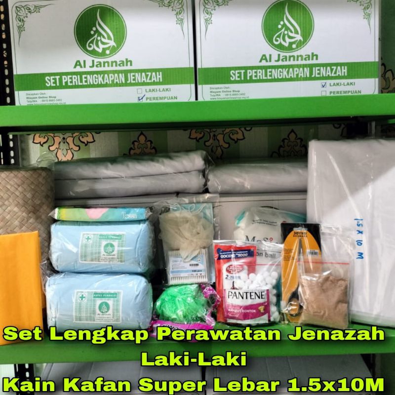 Jual Set Lengkap Pengurusan Jenazah Laki-Laki Type Kain Kafan Super ...