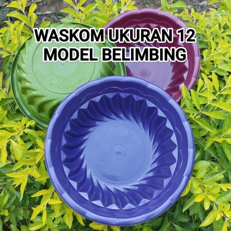 Jual waskom ukuran 12 elegan model belimbing / baskom plastik hajatan ...