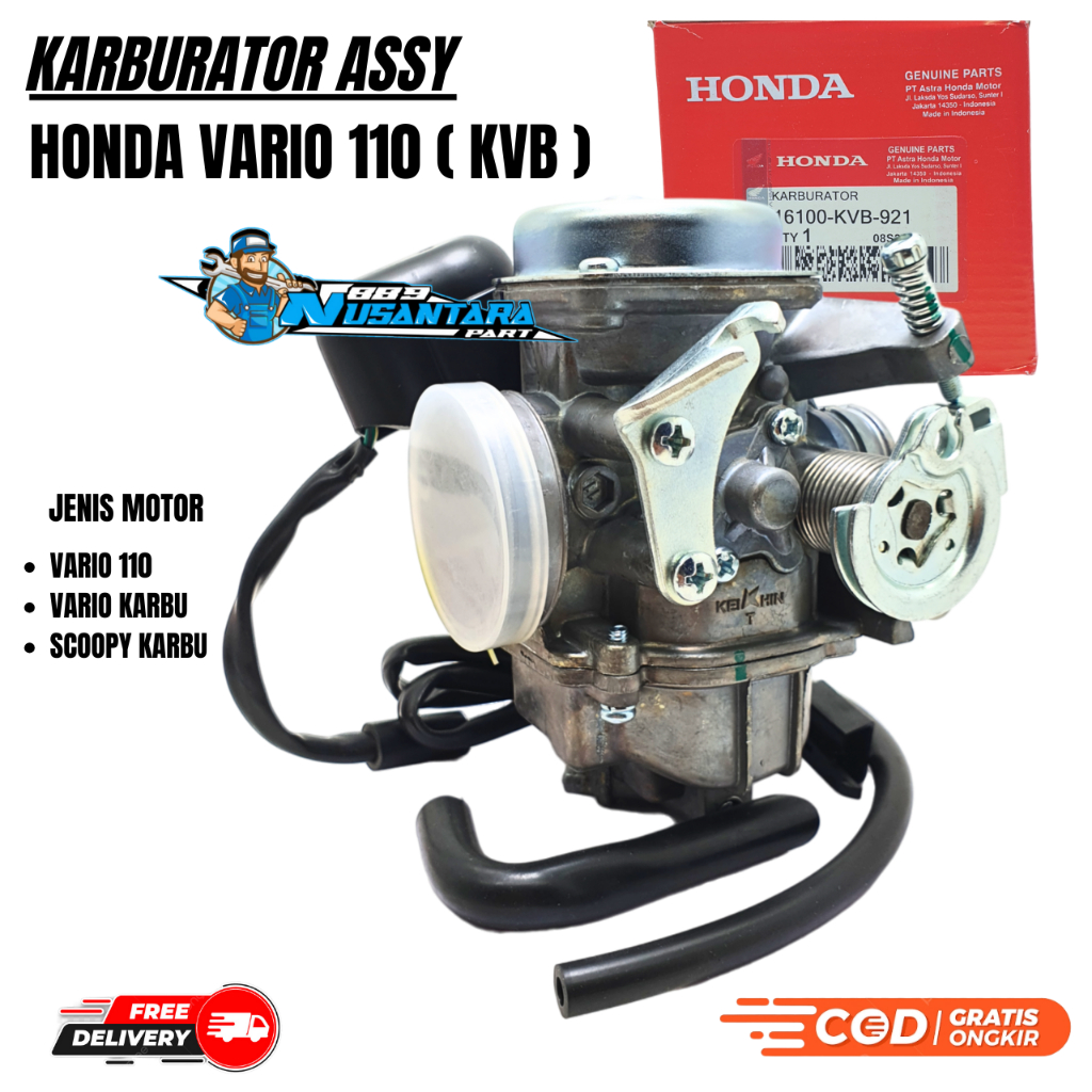 Jual KARBURATOR ASSY HONDA VARIO 110 VARIO CW KARBU SCOOPY SPACY KARBU ...