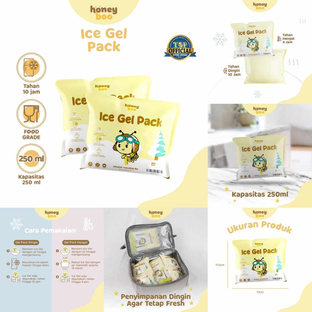 Jual INDOBAYI Ice Gel Jelly Gabag Honey Boo uk 250ml | Shopee Indonesia
