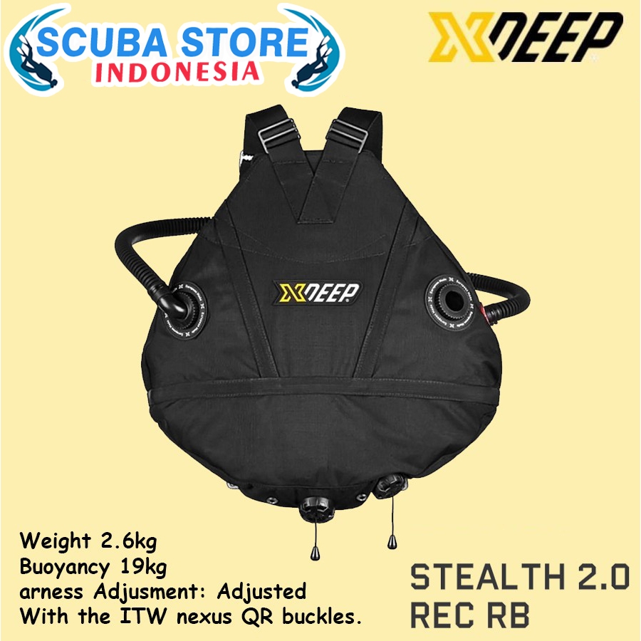 Jual BCD Sidemount XDEEP Stealth 2.0 Rec RB Full Set 13L Scuba Diving ...