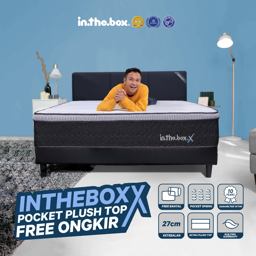 Jual Pilihan Kasur INTHEBOX Pocket Spring - Gratis bantal | Ukuran ...