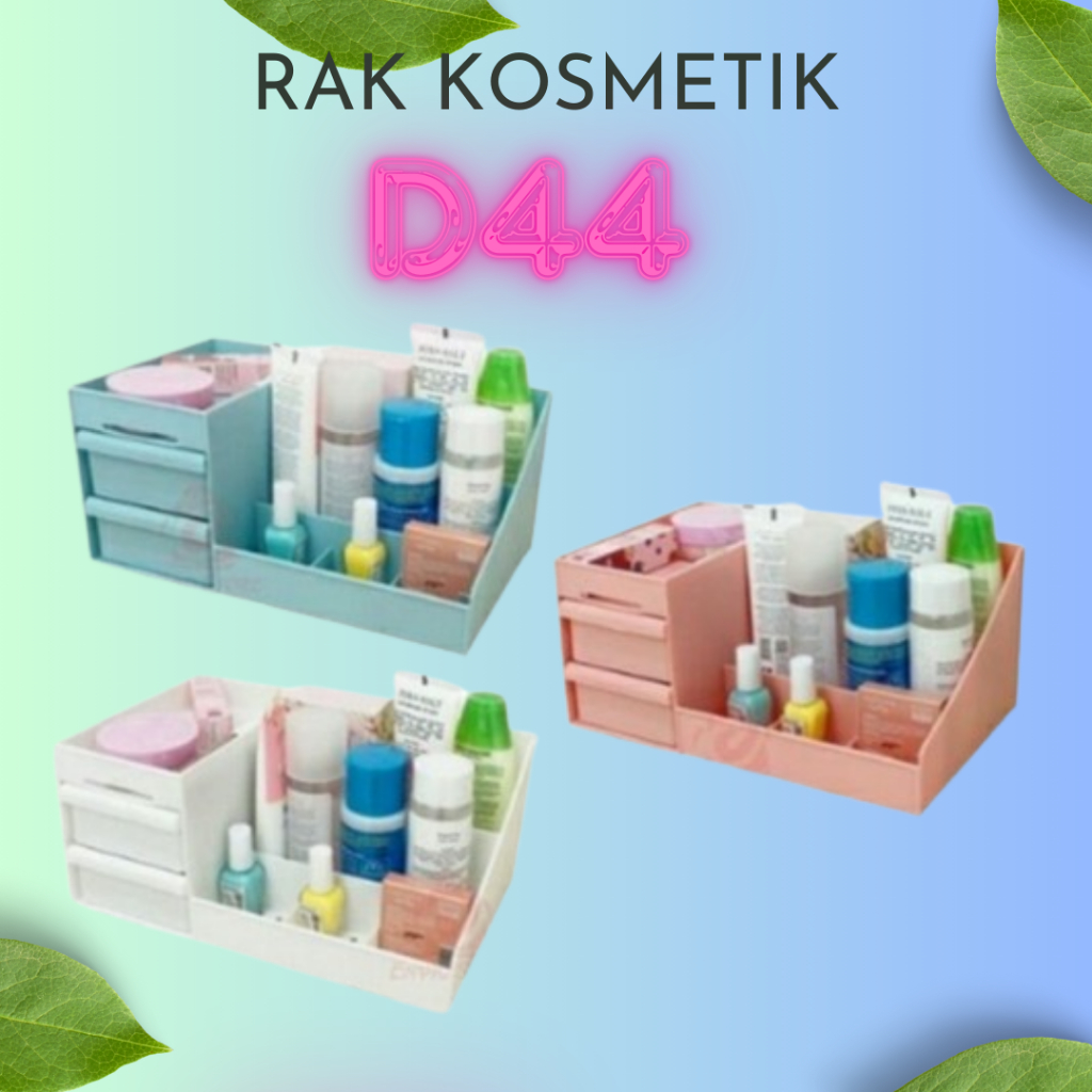 Jual NEW KODE D44 rak kosmetik 2 LACI Tempat Makeup Penyimpanan ...