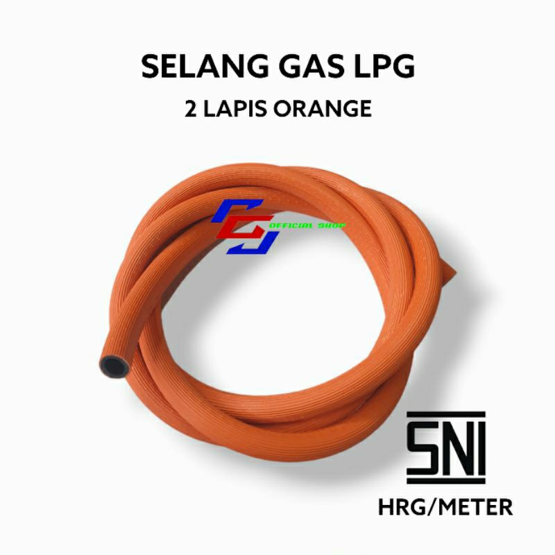 Jual SELANG ROLL ORANGE 2 LAPIS SELANG GAS LPG KOMPOR GAS REGULATOR ...
