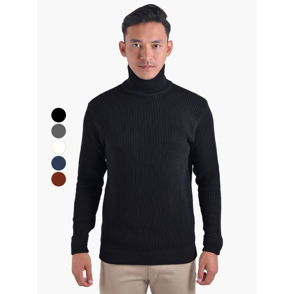 Jual Sweater Rajut Pria Cord Turtleneck | Shopee Indonesia
