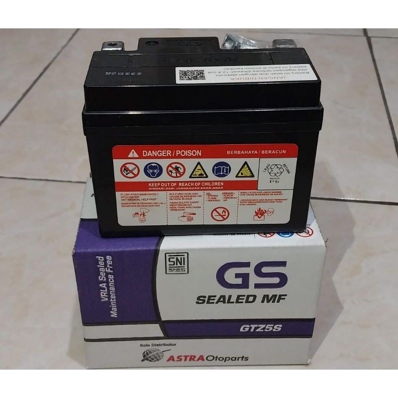 Jual AKI MOTOR AKI GS ASTRA AKI KERING AKI MOTOR BEAT VARIO MIO J MIO ...