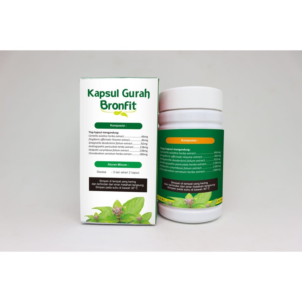 Jual Gurah BRONFIT Original Naturafit 50 kapsul Obat Asma Sesak Nafas ...