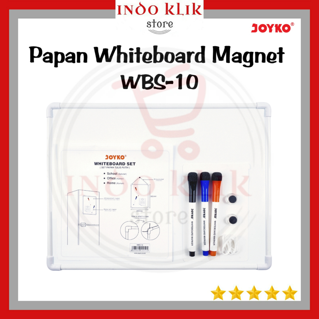 Jual Papan Tulis WBS-10 Set Magnetic Gantung Joyko / Papan Whiteboard ...
