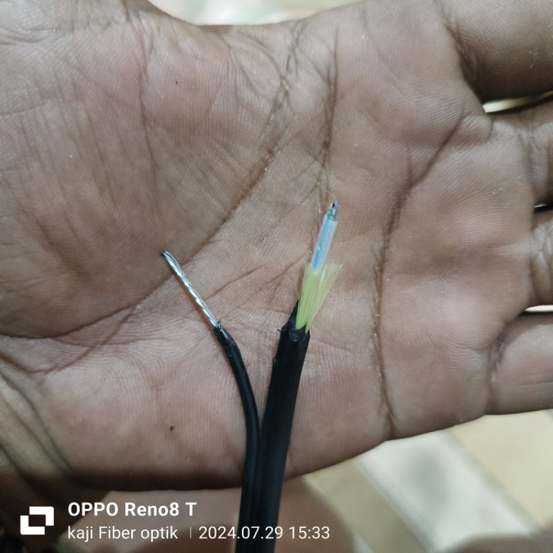 Jual kabel fig 8 12 core / kabel 12 core / KABEL FO 12 CORE FIG 8 ...
