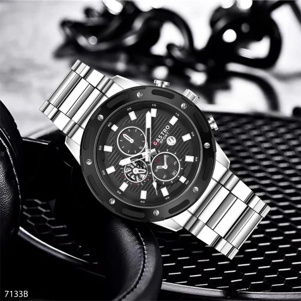 Jual Jam Tangan Pria Gastro-7133 GW Sport Rantai Chrono Variasi Tanggal Aktif Box Exclusive ...