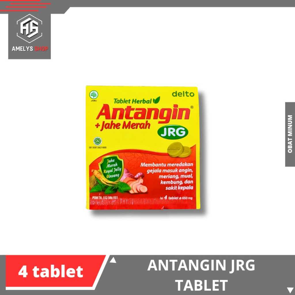 Jual Antangin JRG + Jahe Merah 1 Strip Isi 4 Tablet Membantu Meredakan ...