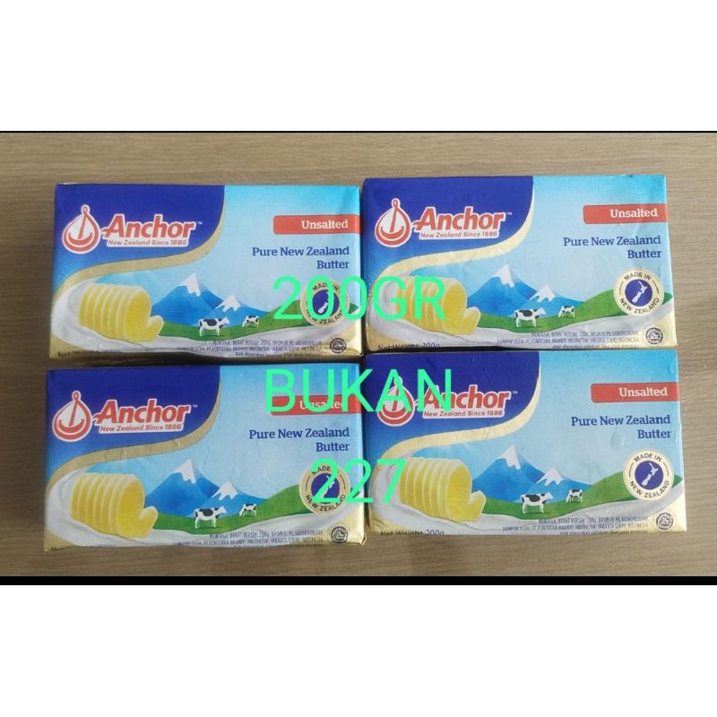 Jual Anchor Unsalted Butter 200gr MPASI | Shopee Indonesia