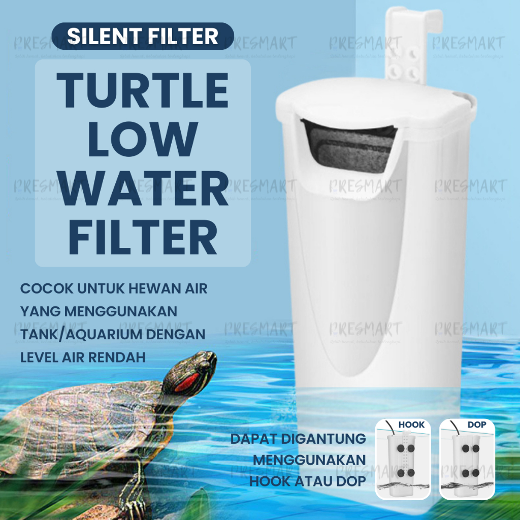 Jual Turtle Pompa Air Dangkal Low Water Mesin Filter Kandang Aquarium Akuarium Bak Tank Tempat ...