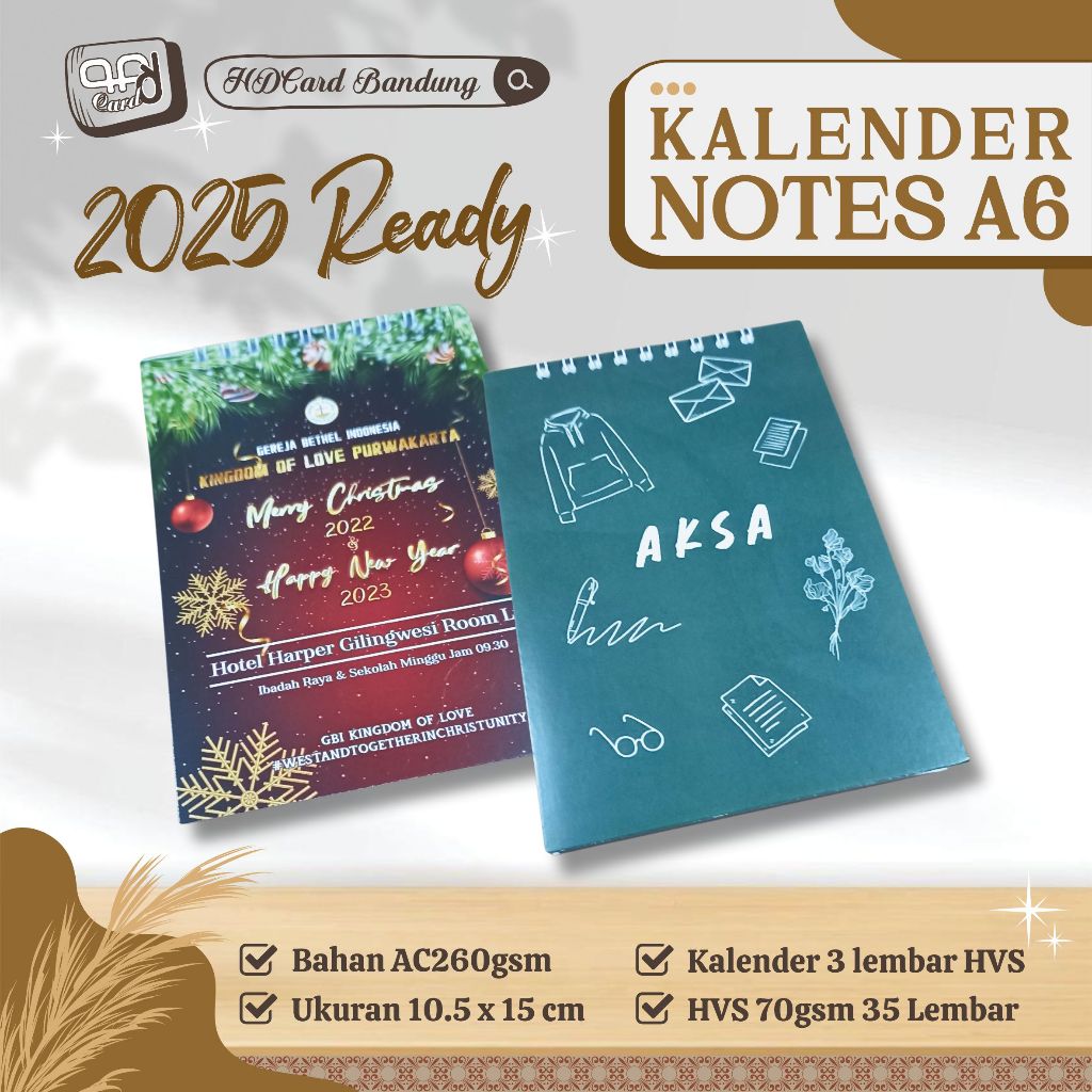 Jual Kalender Notes A6 Souvenir Notebook Nikah Khitan Ultah Seminar ...