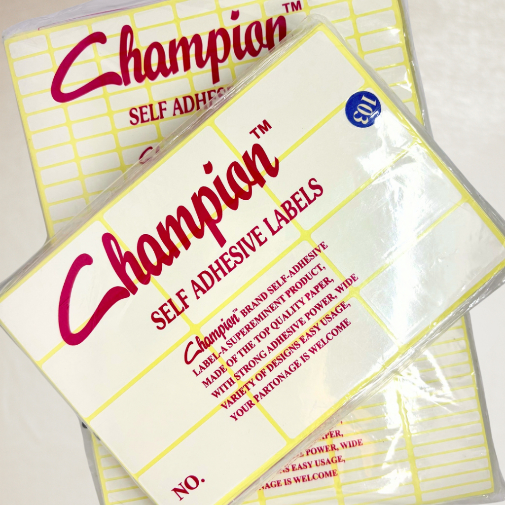 Jual Label CHAMPION / label nama Label 99/Label 103/Label 107/label 108 ...