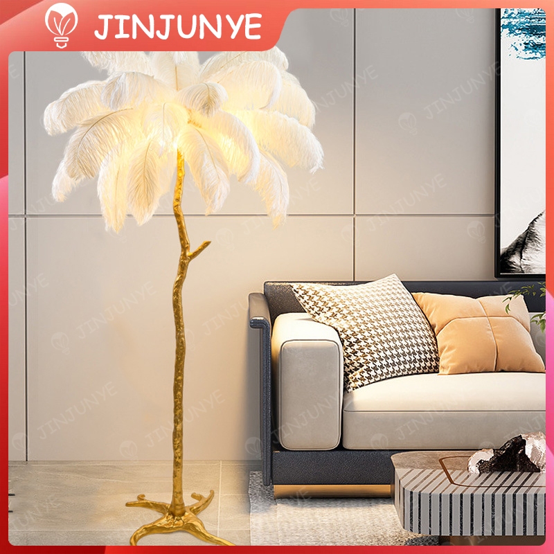 Jual Ruang Tamu Lampu Lantai Bulu Burung Onta Lampu Bulu Angsa Tinggi 1 ...