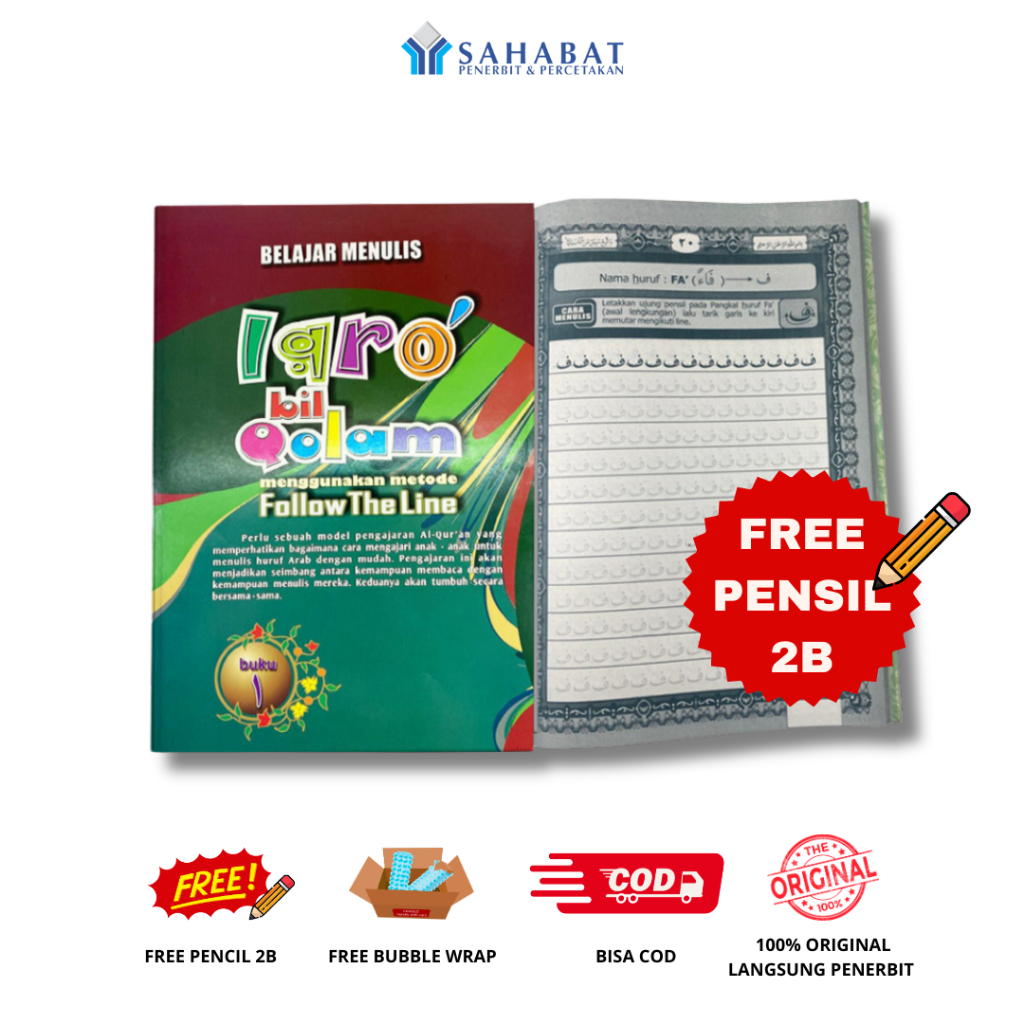 Jual Tulis Menulis dan Membaca Huruf Hijaiyah Iqro Bil Qolam Untuk Anak ...