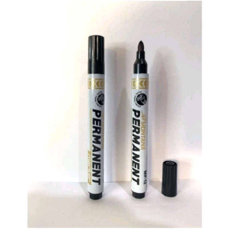Jual Spidol Basic / Montana Hitam Merah Permanent / whiteboard Satuan ...