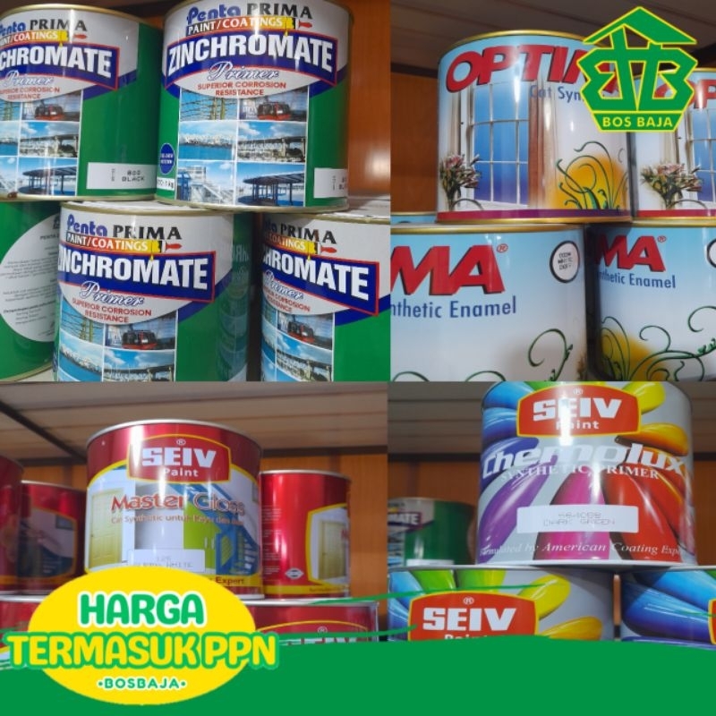 Jual Meni besi / cat dasar besi baja anti karat / zinchromate penta ...