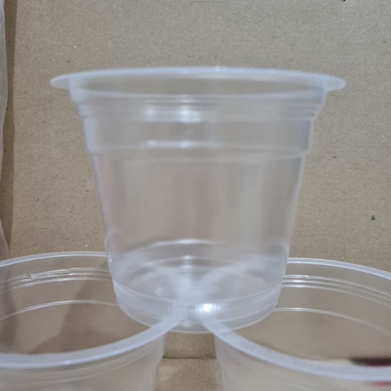 Jual Gelas Plastik PP Merk HOK Ukuran 10oz Isi 50 PCS/Slop Cup Datar ...