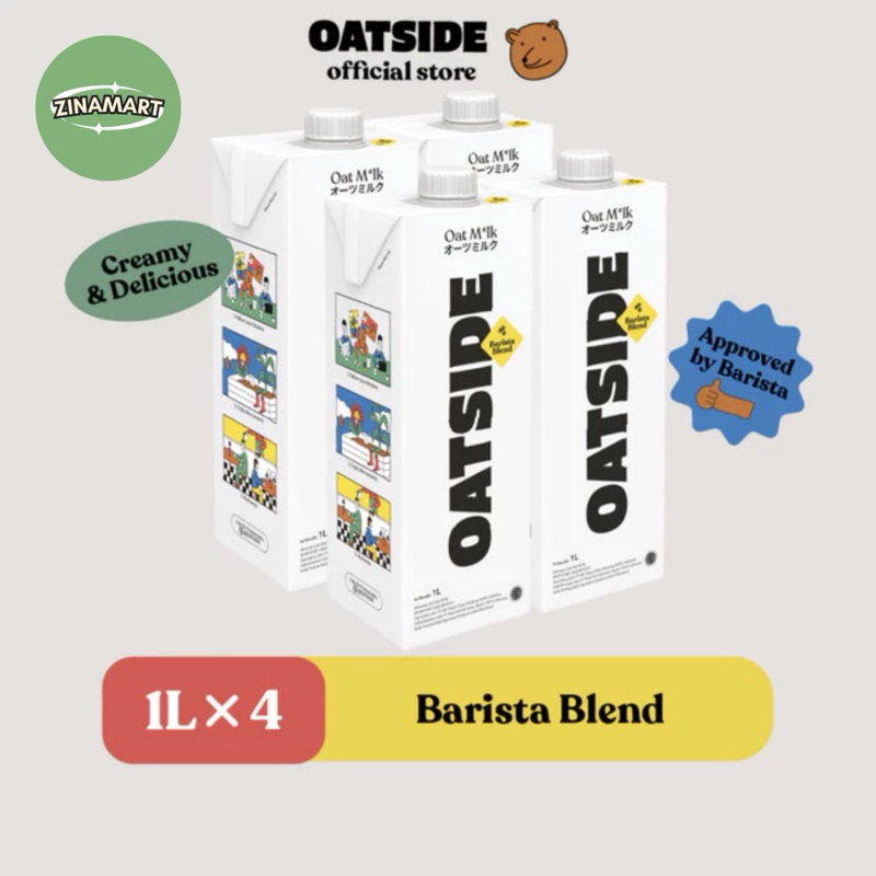 Jual Susu Oatside 1 liter 1 dus isi 4pcs | Susu Oatside 1 liter | Susu ...