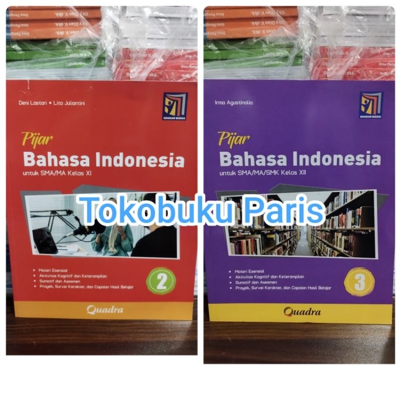 Jual ORI Buku PIJAR Bahasa Indonesia sma ma kelas 2 11 XI, 3 12 XII Kurikulum Merdeka Quadra ...
