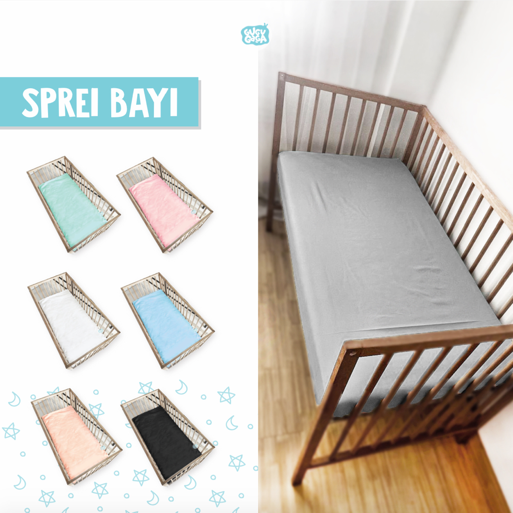 Jual GUGUGAGA - Sprei Katun Custom Size Box Bayi | Baby Cotton Bedsheet ...