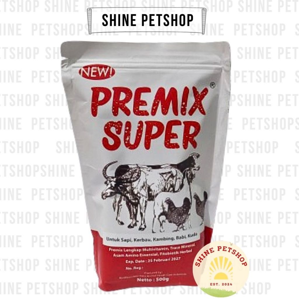 Jual PREMIX SUPER 500gr multivitamin hewan | Shopee Indonesia