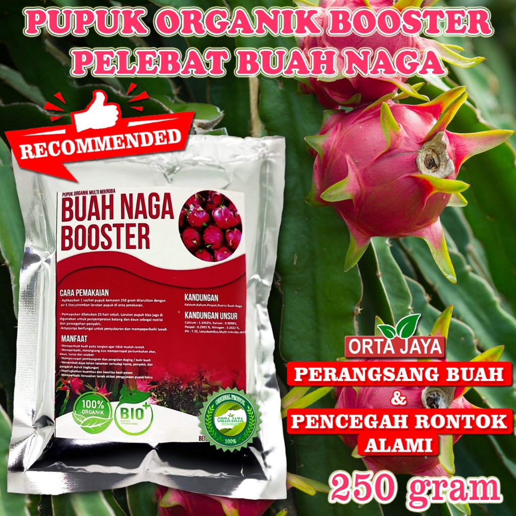 Jual Pupuk Organik Booster Buah Naga Perangsang Pelebat Buah Naga Cepat Berbuah Lebat Besar ...