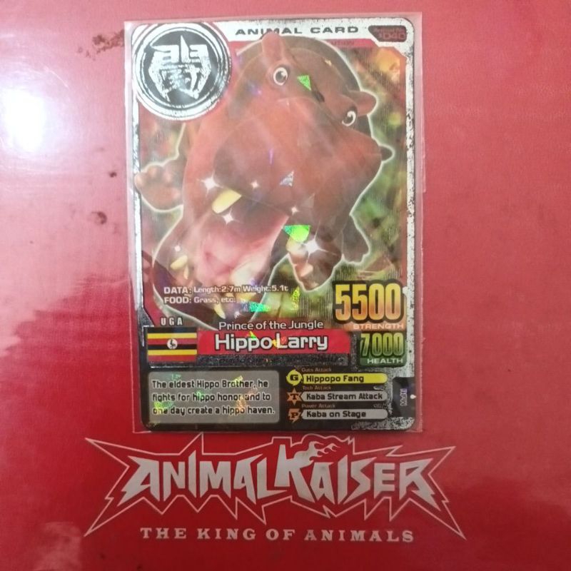 Jual JUAL RUGI PROMO ANIMAL KAISER HIPPO BARRY SILVER RARE CARD ORIGINAL |BANDAI NAMCO | VERSION ...