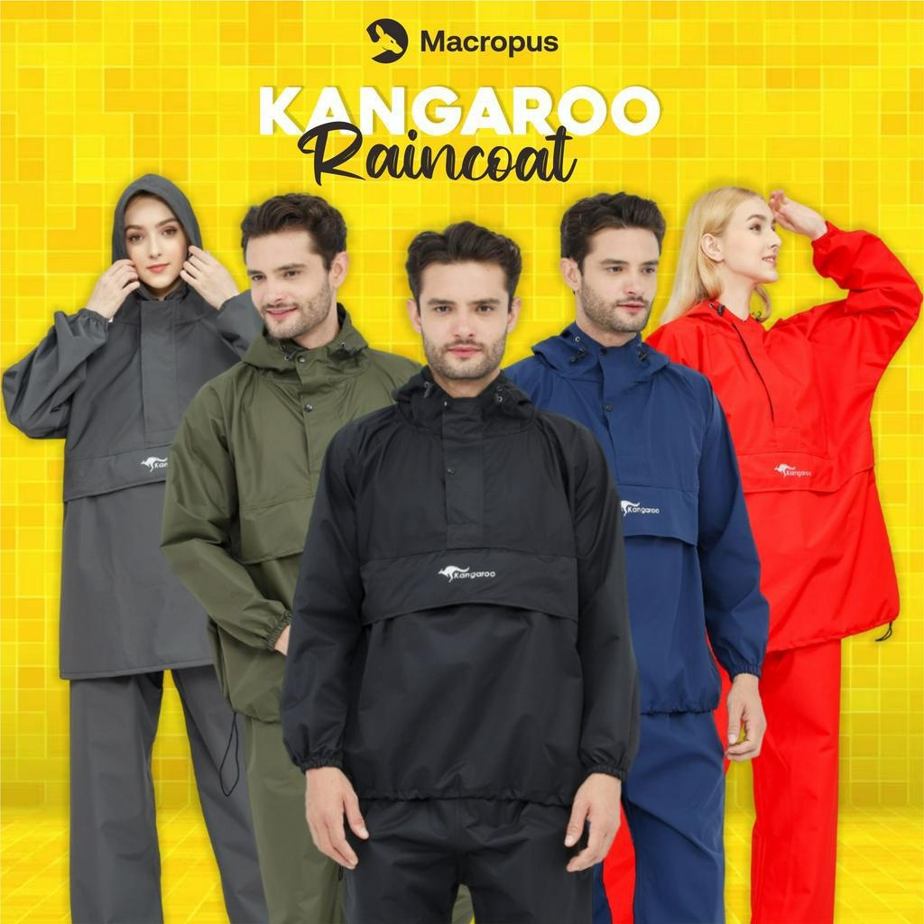 Jual KANGAROO RAINCOAT Macropus Anti Bocor Jas Hujan Setelan Wanita ...
