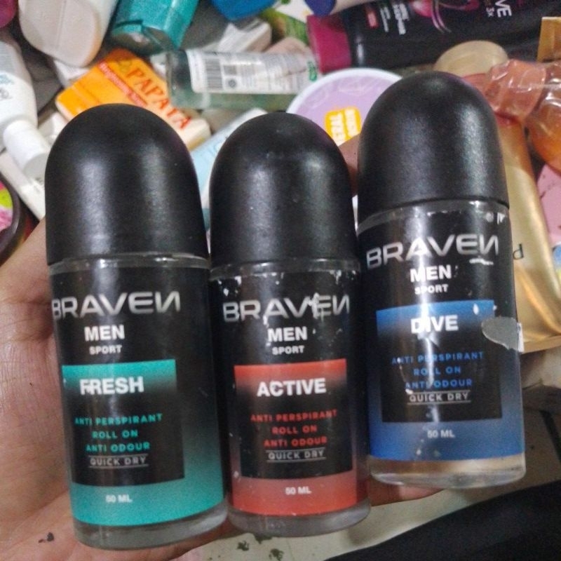 Jual Braven men sport Deodorant anti persipant roll on 50ml | Shopee ...