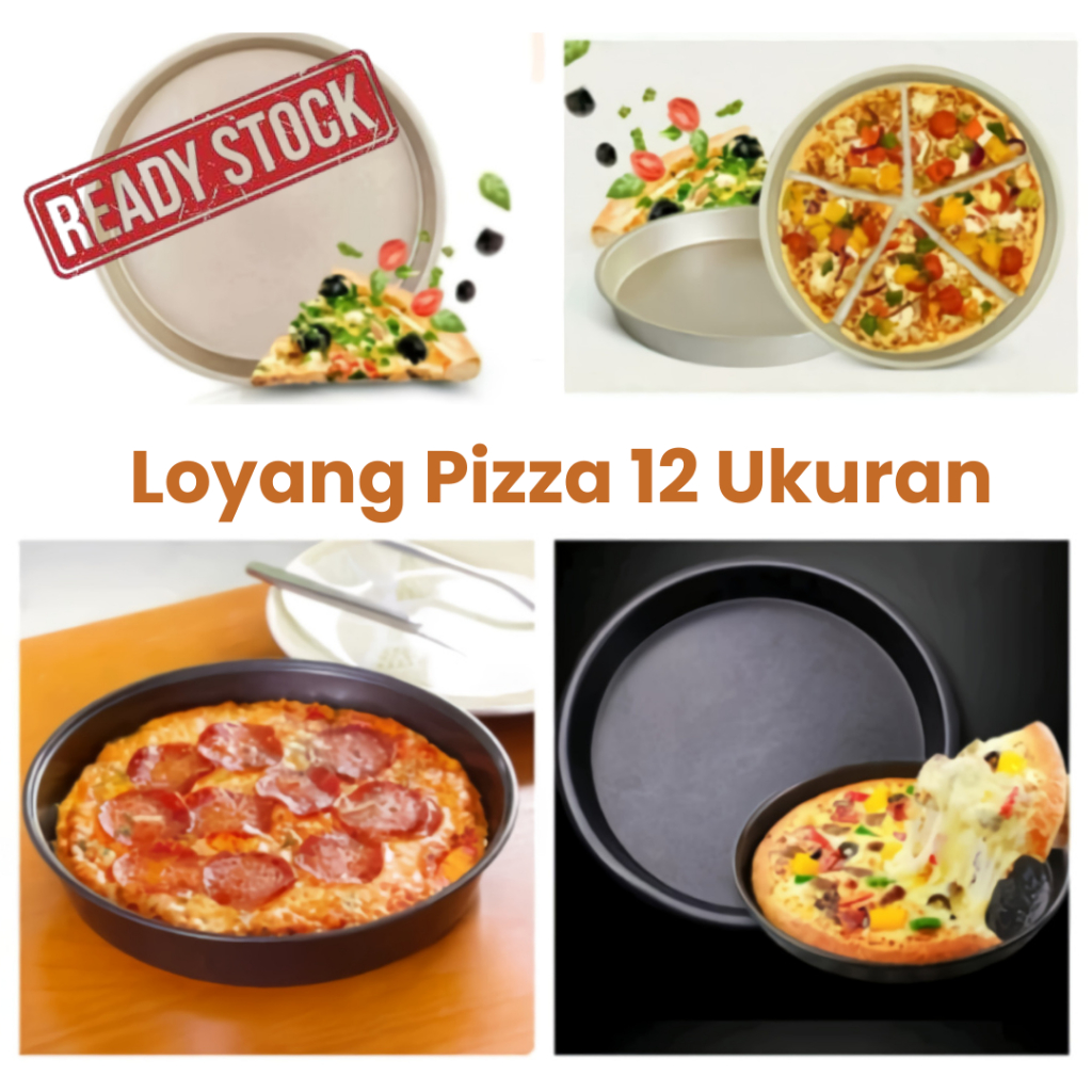 Jual [ECER] Loyang Pizza Alumunium Diameter 8/ 10/ 12/ 14/ 16/ 18/ 20/ 22/ 24/ 26/ 28/ 30cm ...