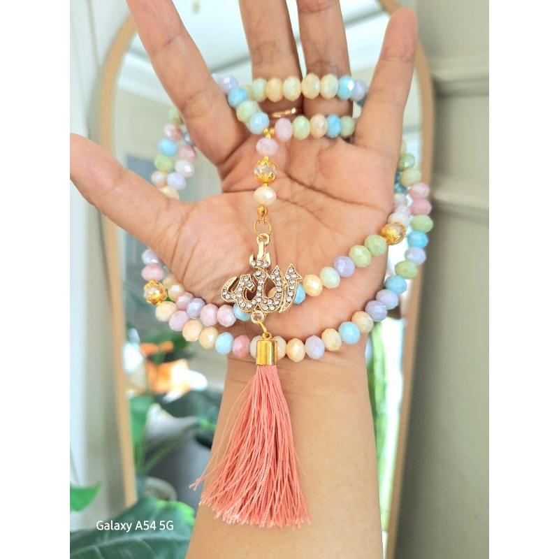 Jual TASBIH CRYSTAL GRADASI BUTIR CANTIK MEWAH | Shopee Indonesia