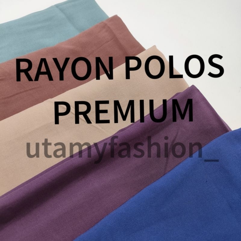 Jual Kain Rayon Polos Premium Grade A | Shopee Indonesia